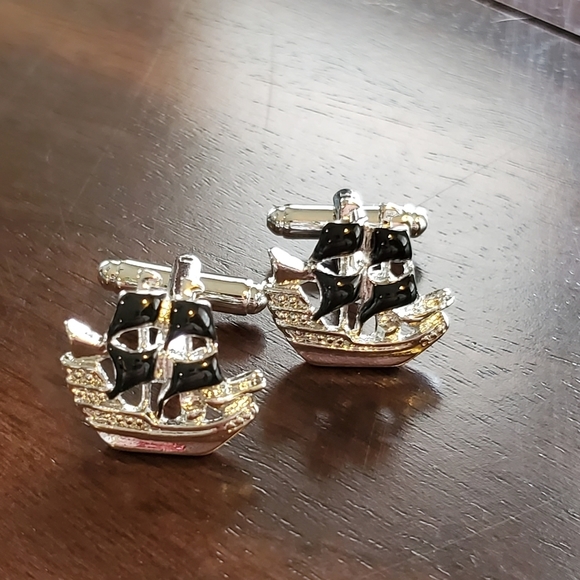 A Proper Pick | Accessories | Pirate Ship Cufflinks | Poshmark
